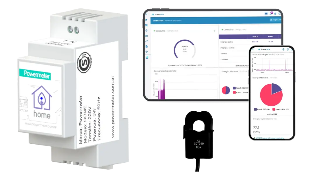 Medidor inteligente de energia para hogares | Powermeter